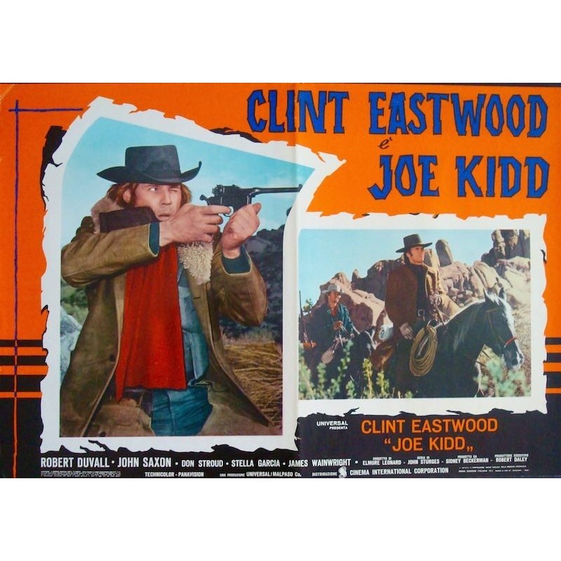 Joe Kidd Italian Fotobusta movie poster set - illustraction Gallery
