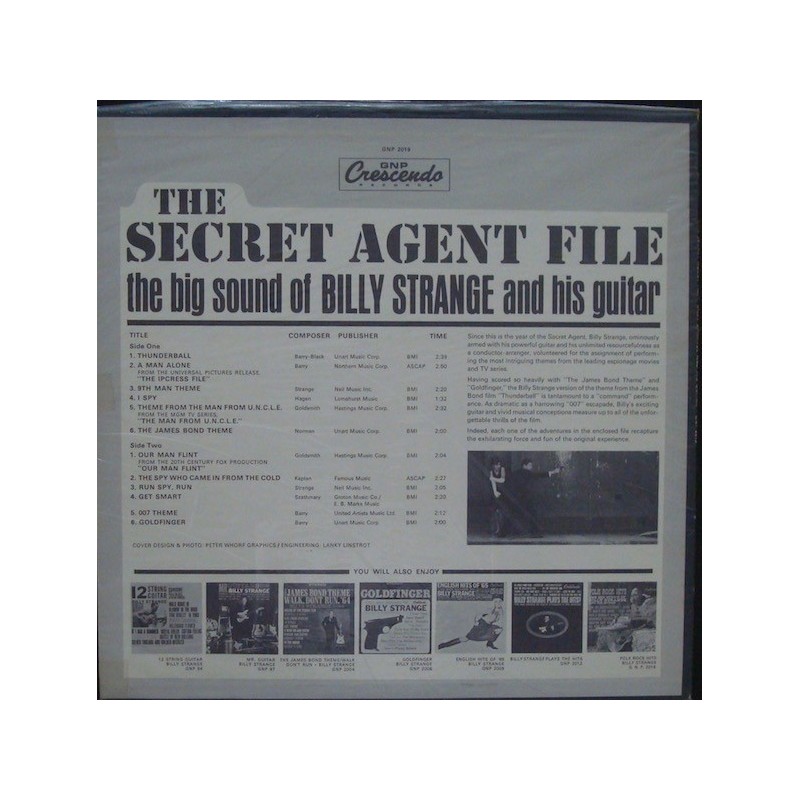 Secret Agent File OST LP - Illustraction Gallery