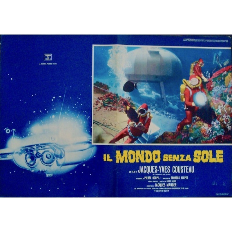 Le monde du silence (World Without Sun) Italian fotobusta movie poster ...