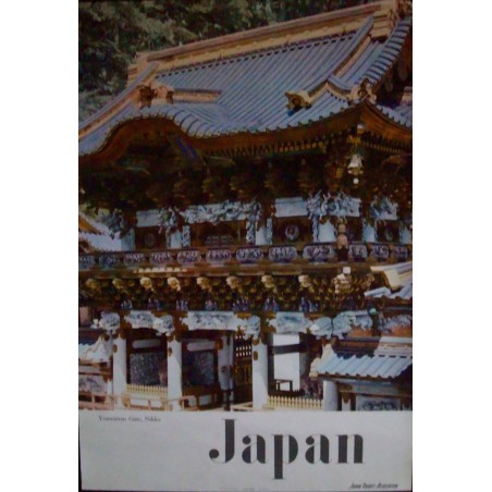 Japan Nikko Yoyeimon Gate 1962 vintage tourism poster - illustraction ...