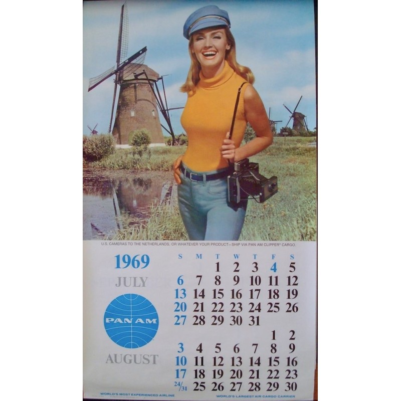 Pan American Airways Cargo vintage 1969 calendar - illustraction Gallery