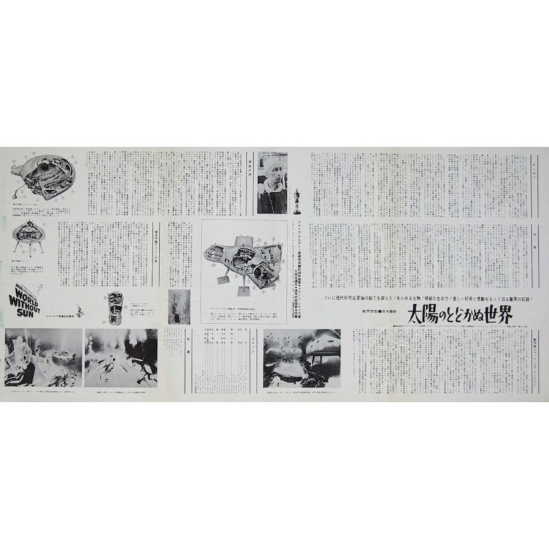 Le monde sans soleil (World Without Sun) Japanese press movie poster ...