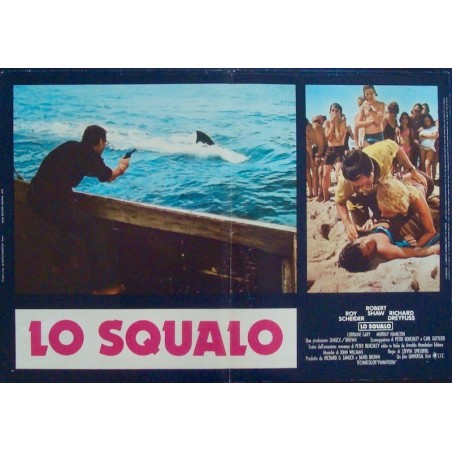Jaws Italian fotobusta movie poster set - illustraction Gallery