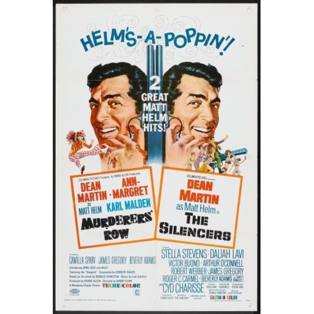 Murderers' Row / The Silencers one sheet movie poster - Illustraction ...
