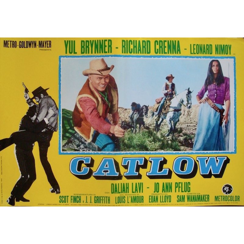 Catlow Italian fotobusta movie poster set - illustraction Gallery