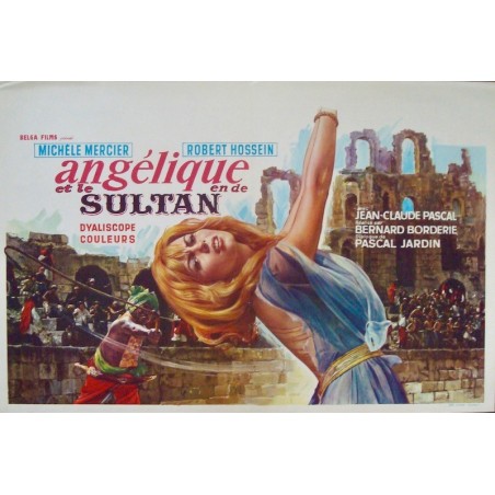 Angelique et le sultan Belgian movie poster - illustraction Gallery
