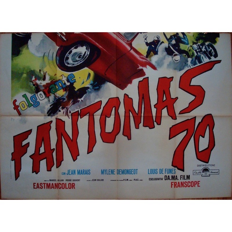 Fantomas Italian movie poster - illustraction Gallery