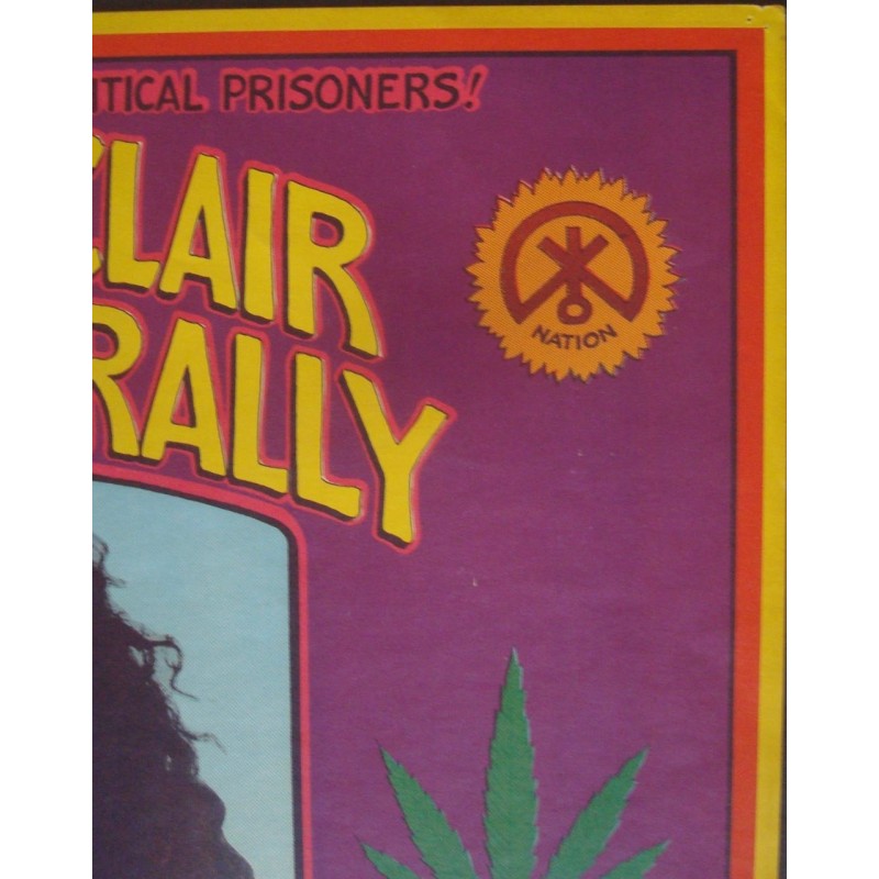 John Sinclair Rally 1971 concert poster by Gary Grimshaw ...