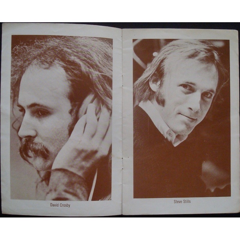 Crosby Stills Nash & Young 1970 Fillmore East concert program ...