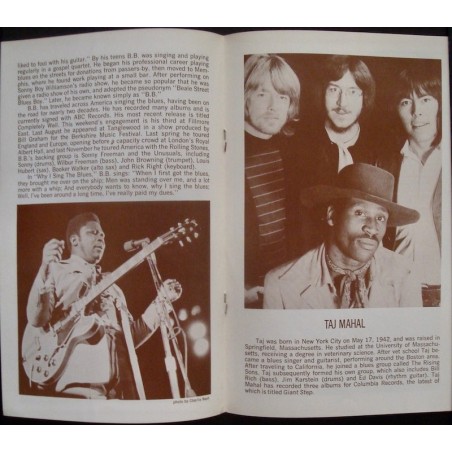 John Mayall 1970 Fillmore East concert program - illustraction Gallery