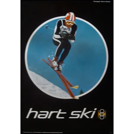 Hart Ski vintage 1967 Loo Art ski poster - Illustraction Gallery