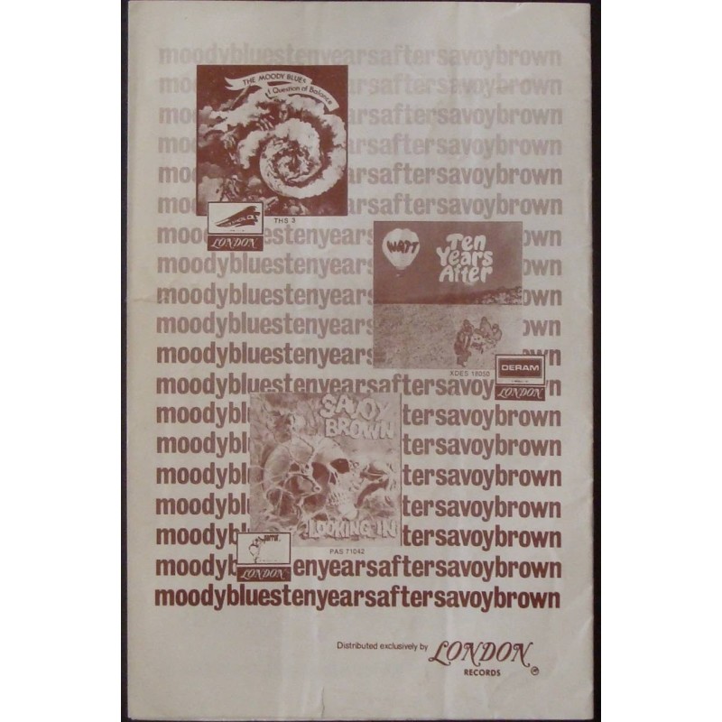 Fleetwood Mac 1971 Fillmore East concert program - illustraction Gallery