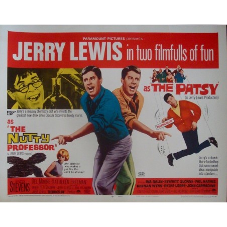The Nutty Professor / The Patsy half sheet movie poster - illustraction Gallery