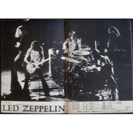 Led Zeppelin 1972 Japanese tour program - illustraction Gallery