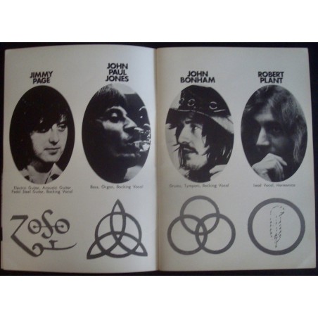Led Zeppelin 1972 Japanese tour program - illustraction Gallery