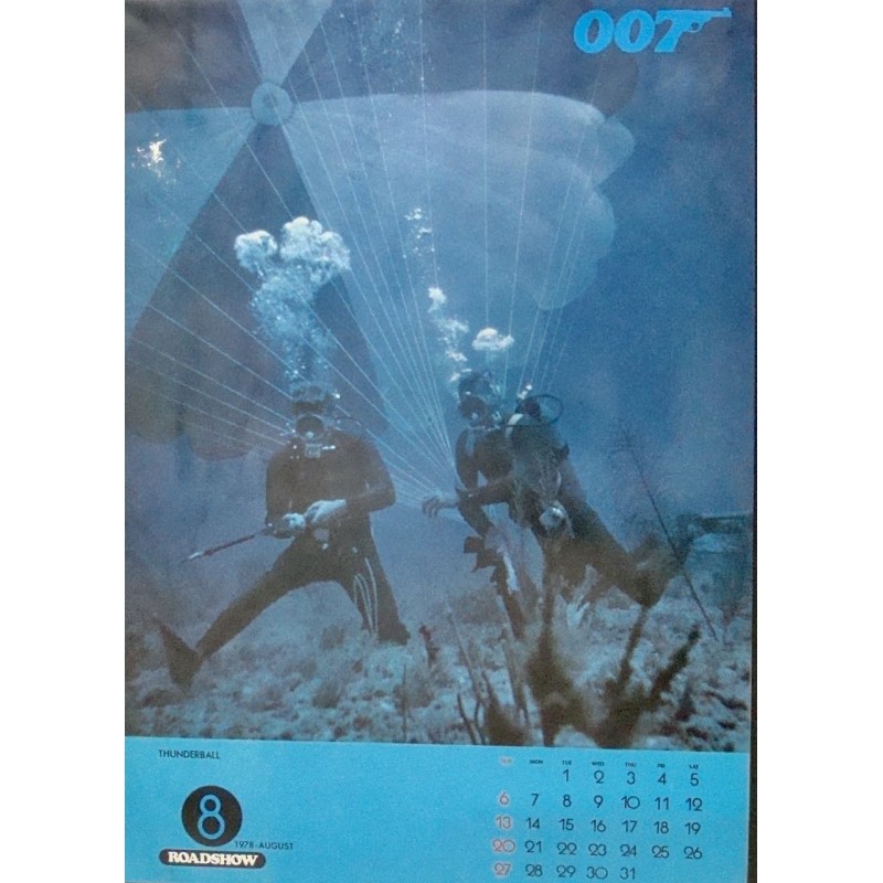 James Bond The Spy Who Loved Me Japanese Roadshow Calendar ...