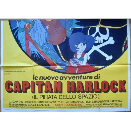 Space Pirate Captain Harlock Italian movie poster - illustraction Gallery