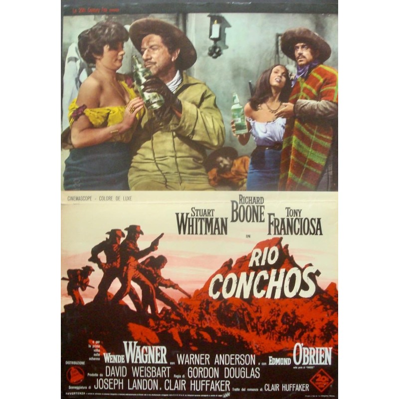 Rio Conchos Italian fotobusta movie poster set - illustraction Gallery