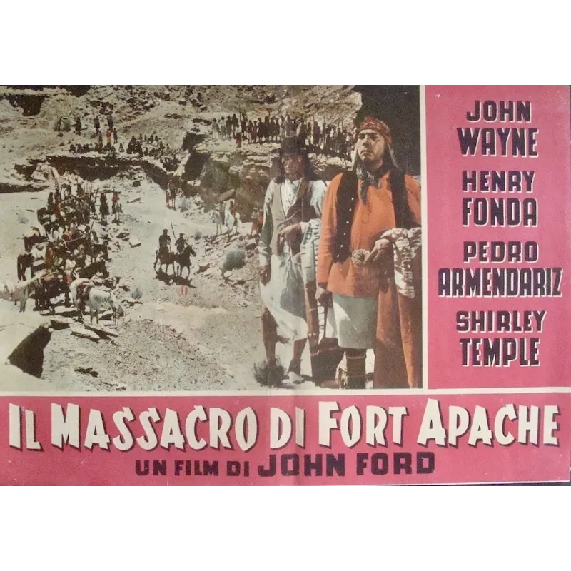 Fort Apache Italian fotobusta movie poster set - illustraction Gallery