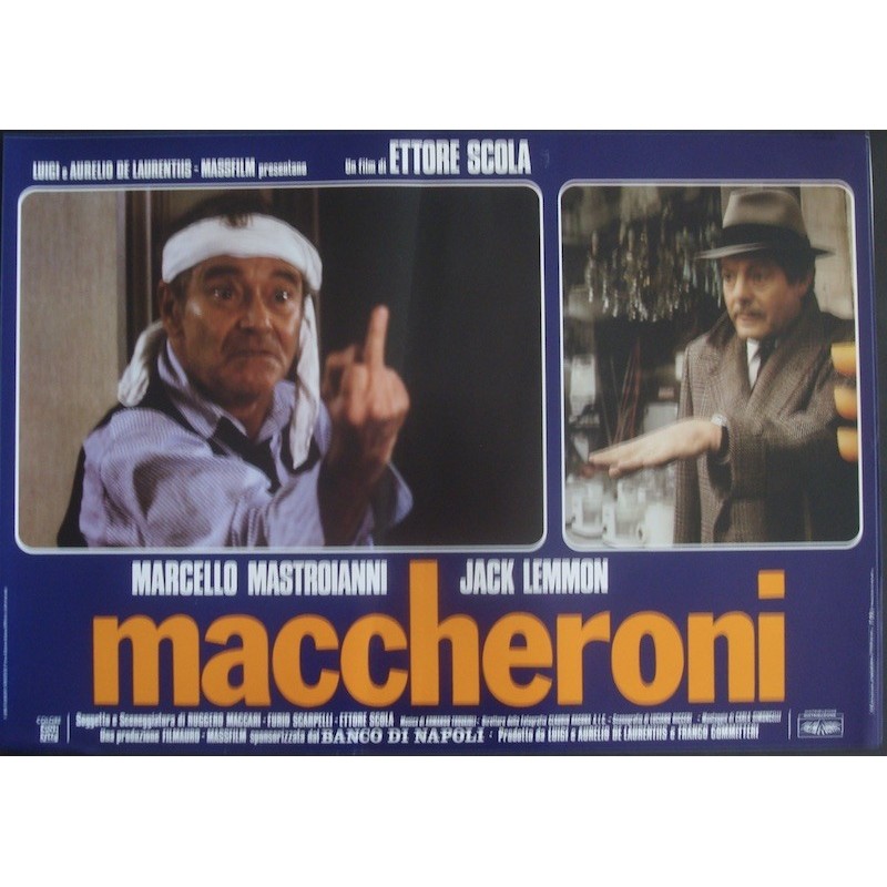 Maccheroni (Macaroni) Italian fotobusta movie poster set ...