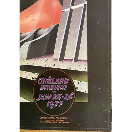 Led Zeppelin 1977 Oakland concert poster - illustraction Gallery