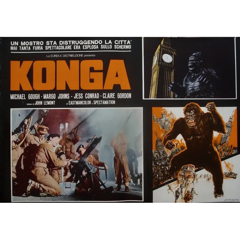 Konga Italian fotobusta movie poster set - illustraction Gallery