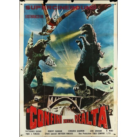 Godzilla Vs Megalon (Gojira tai Megaro) Italian movie poster ...