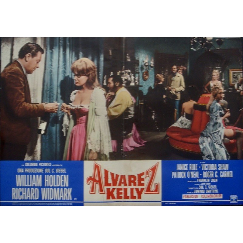 Alvarez Kelly Italian fotobusta movie poster set - illustraction Gallery