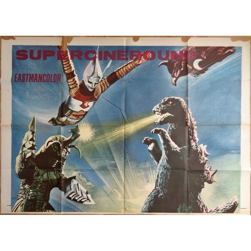 Godzilla Vs Megalon (Gojira tai Megaro) Italian movie poster ...
