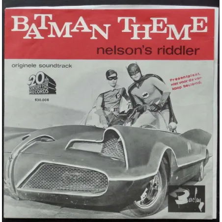 Batman Theme Belgian Single record by Nelson Riddle - illustraction Gallery