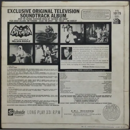 Batman Original TV Soundtrack Album - illustraction Gallery