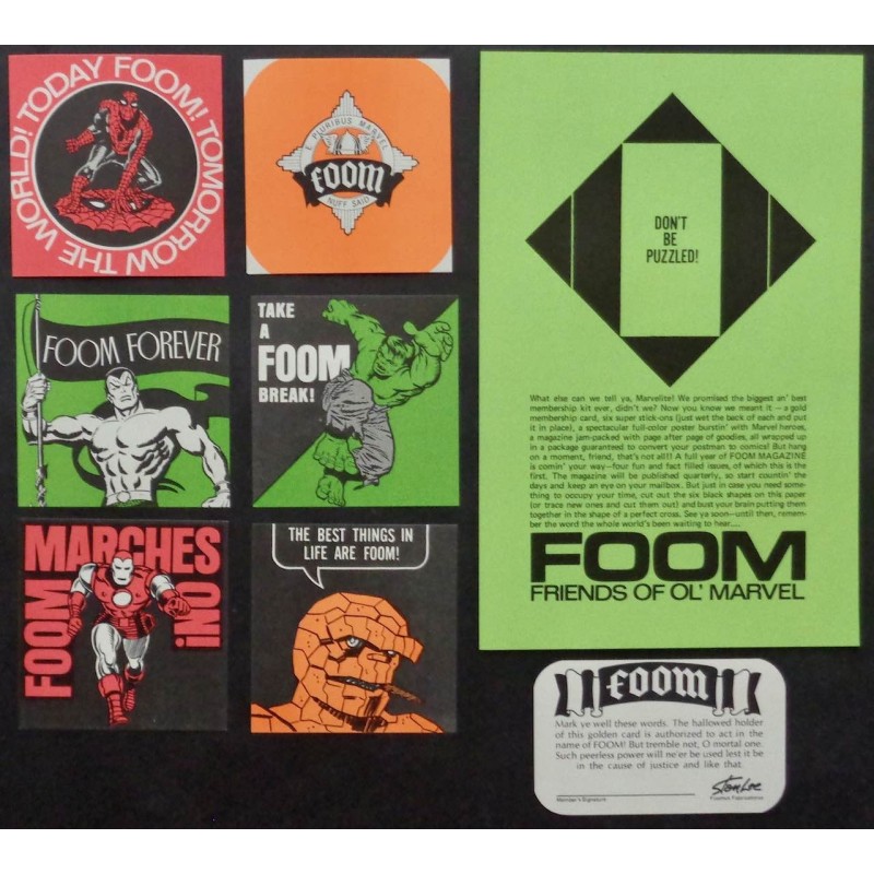 Marvel FOOM 1 set with poster and cards - illustraction Gallery