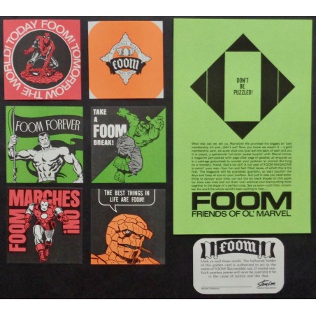 Marvel FOOM 1 set with poster and cards - illustraction Gallery