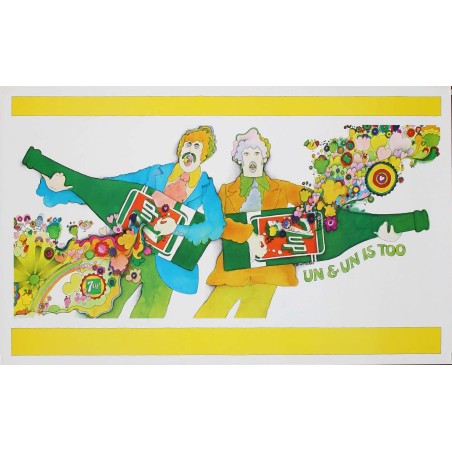 7 Up Uncola: Un & Un Is Too vintage 1969 advertising poster ...