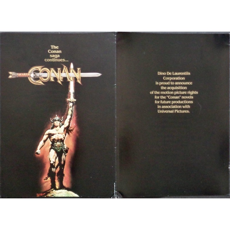 Conan The Barbarian Japanese Press movie poster - illustraction Gallery