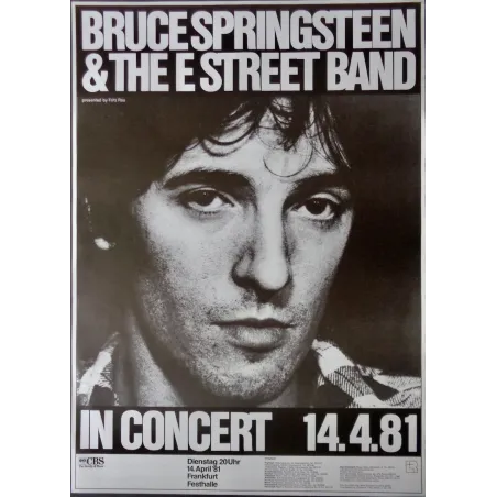 Bruce Springsteen 1981 German concert poster - illustraction Gallery