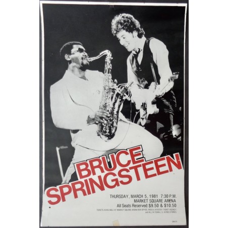 Bruce Springsteen 1981 Indianapolis concert poster - illustraction Gallery