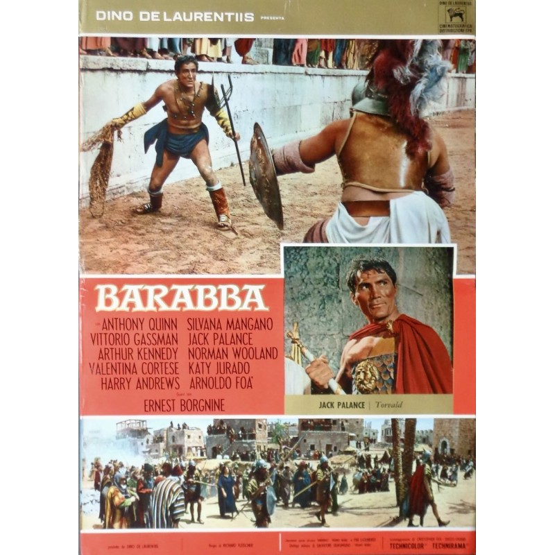 Barabbas Italian fotobusta movie poster set - illustraction Gallery