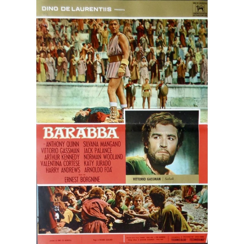 Barabbas Italian fotobusta movie poster set - illustraction Gallery