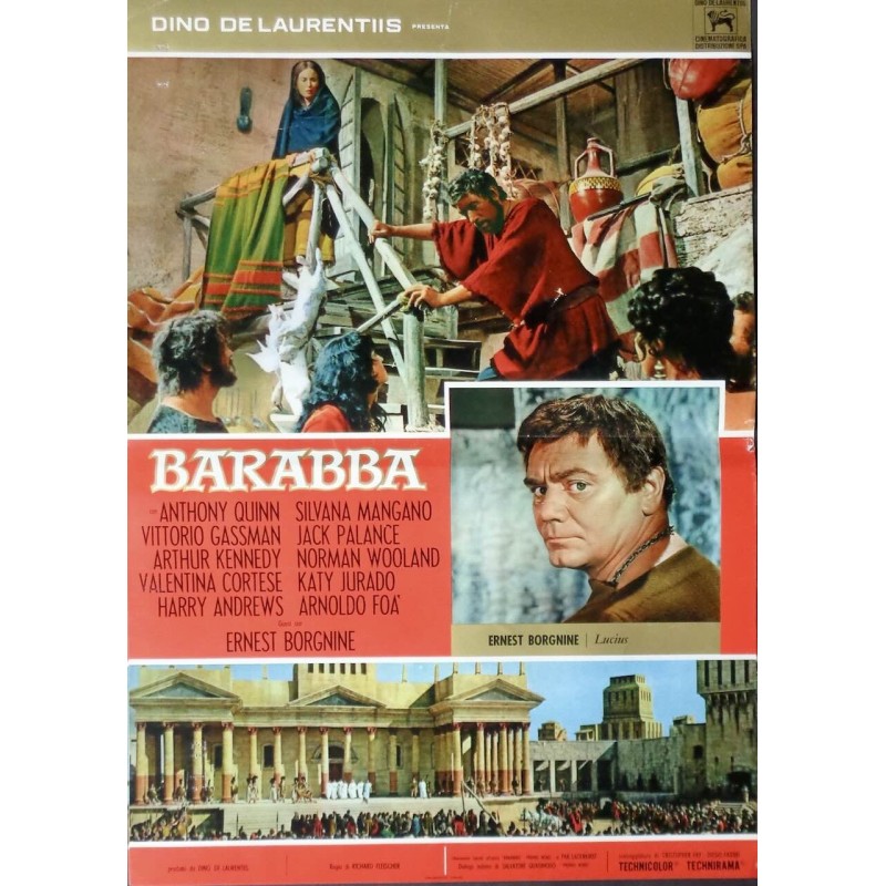 Barabbas Italian fotobusta movie poster set - illustraction Gallery