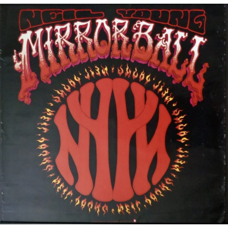Neil Young Mirrorball promotional records poster - illustraction Gallery