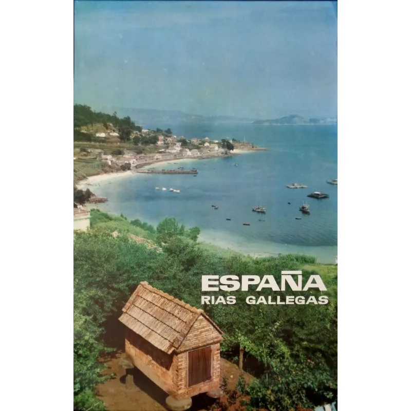 Spain Rias Gallegas original 1964 Tourism poster - illustraction Gallery