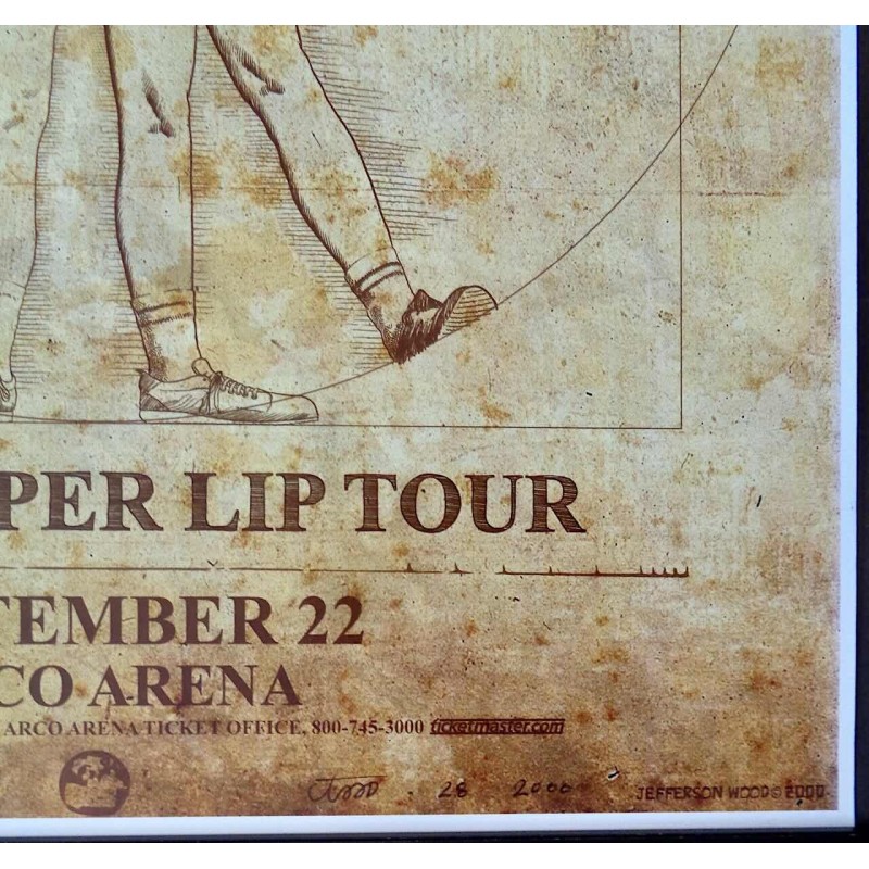 AC/DC 2000 Sacramento concert poster by Jefferson Wood - illustraction Gallery