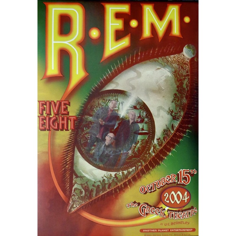 REM 2004 Berkeley concert poster - illustraction Gallery