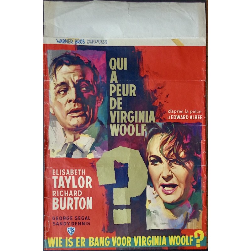 Who's Afraid Of Virginia Woolf? Belgian movie poster - illustraction ...