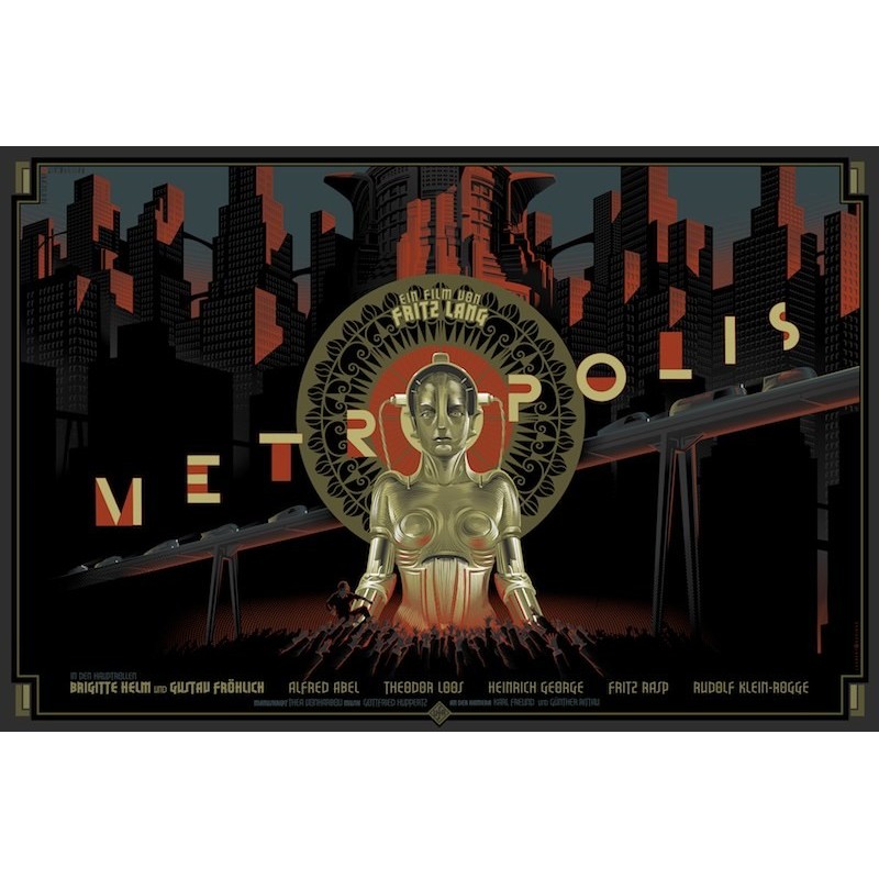Metropolis limited edition print by Laurent Durieux - illustraction Gallery