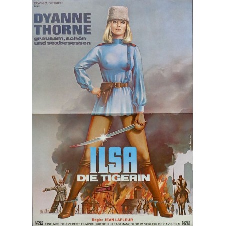 Ilsa The Tigress Of Siberia German movie poster - illustraction Gallery