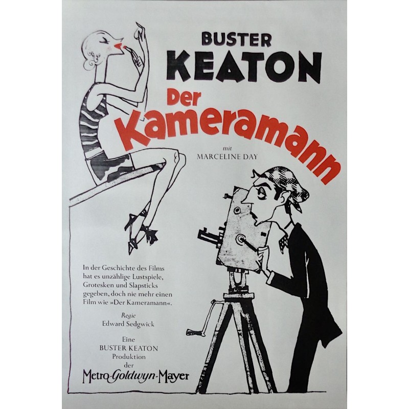 The Cameraman German movie poster - illustraction Gallery